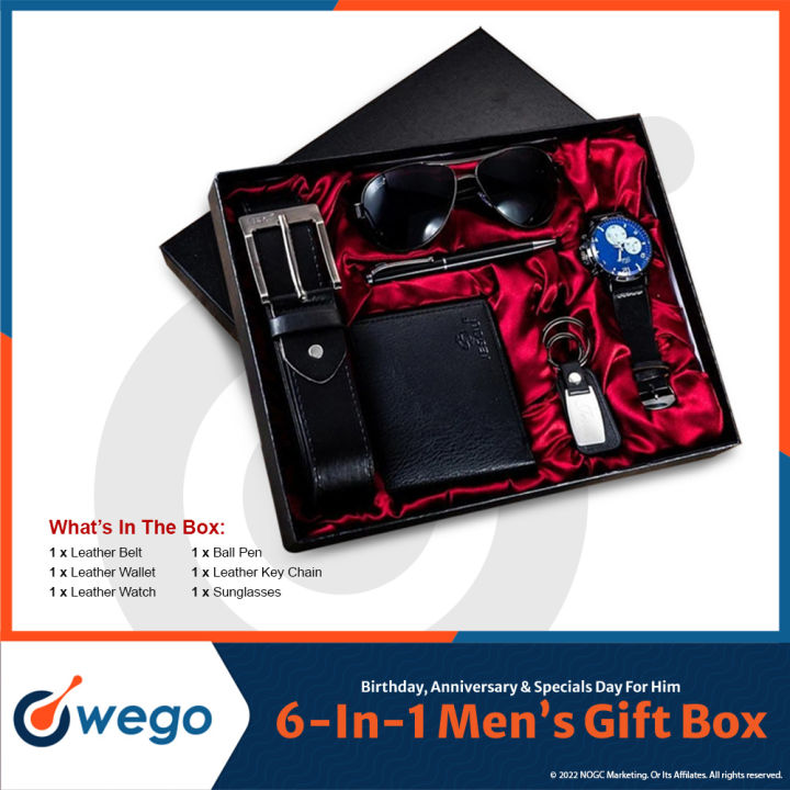 Men Gift Box Set 6-In-1 Birthday Gift, Anniversary Gifts, Father Day ...