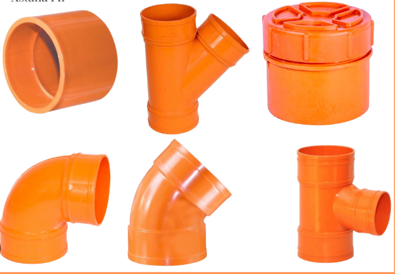 PVC Orange Fittings【 2” 3” 4” 】 Elbow Tee Wye Coupling Cleanout For PVC ...