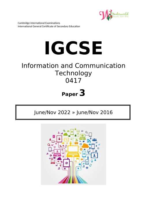 IGCSE Information and Communication Technology 0417 | Paper 3 ... IGCSE Information and Communication Technology 0417 | Paper 3 ...