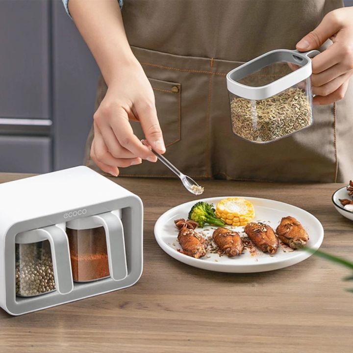 (🇲🇾READY STOCK) Punch-free Wall Mount Seasoning Storage Box Vertical ...