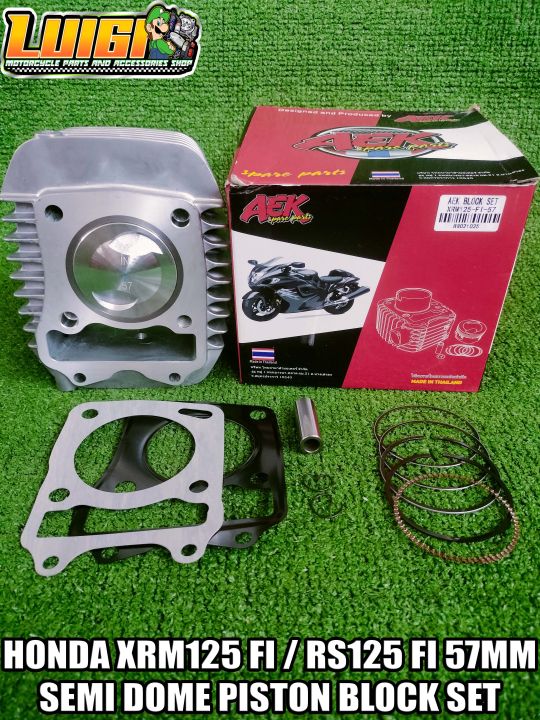 AEK HONDA RS 125 Fi 57MM SEMI DOME CYLINDER BLOCK SET | Lazada PH