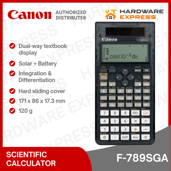 Canon F-789SGA F789SGA Scientific Calculator Dual-Way Textbook Display ...