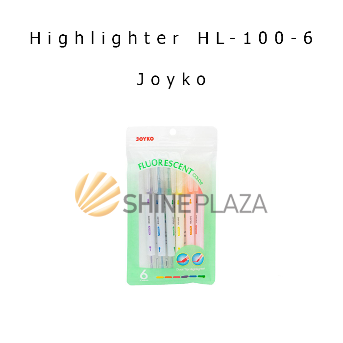 Highlighter Set Basic Color Joyko HL-100-6 - Penanda Berwarna Joyko ...