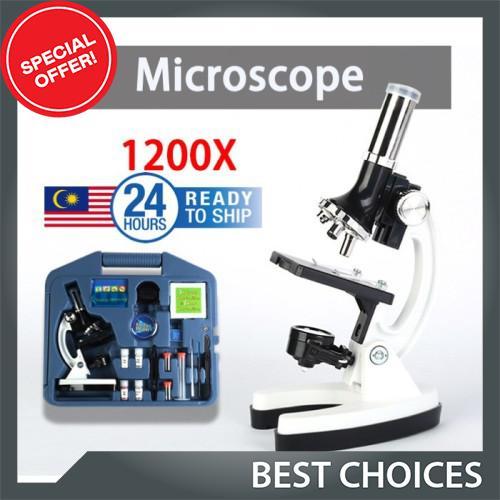 [READY STOCK + FREE SLIDES] 1200X Beginner Microscope Set with ...