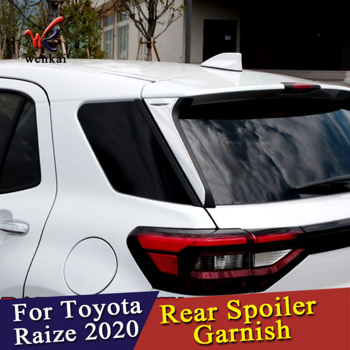 Abs Chrome Rear Spoiler Garnish Protectors Trim For Toyota Raize A200a ...