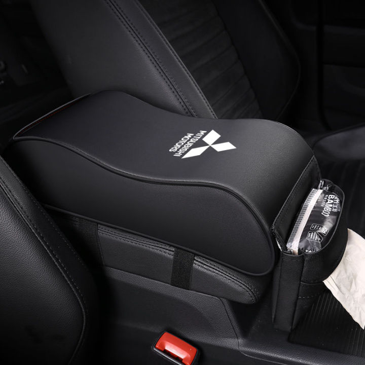 Car Armrest Box Mats Memory Foam Vehicle Arm Rest Box Pads Leather ...