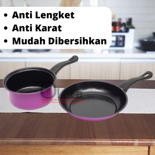 PANCI SET 2IN1 FRY PAN DAN PANCI SUSU FRY PAN SAUCE MILK PAN OLL-99613 ...