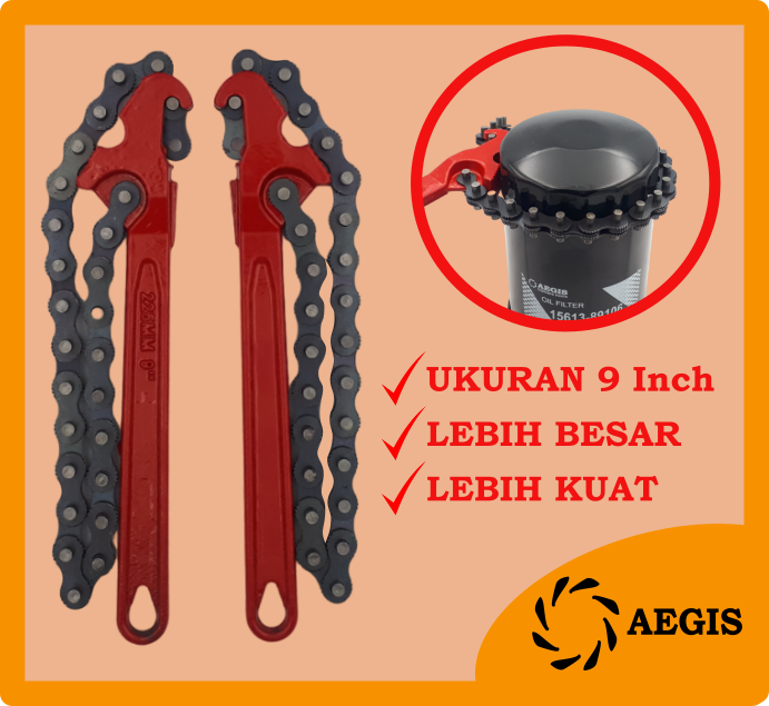 BISON KUNCI FILTER RANTAI 9 Inch PEMBUKA FILTER OLI FILTER SOLAR MODEL ...