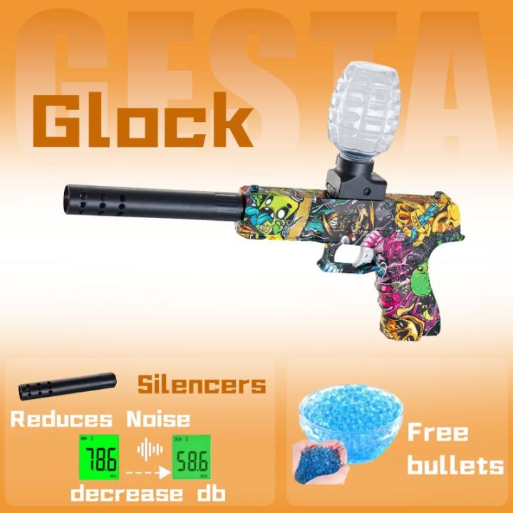 Electric GLOCK Gel Blasters Pistols Toys for Kids Boy with 5000 Water ...