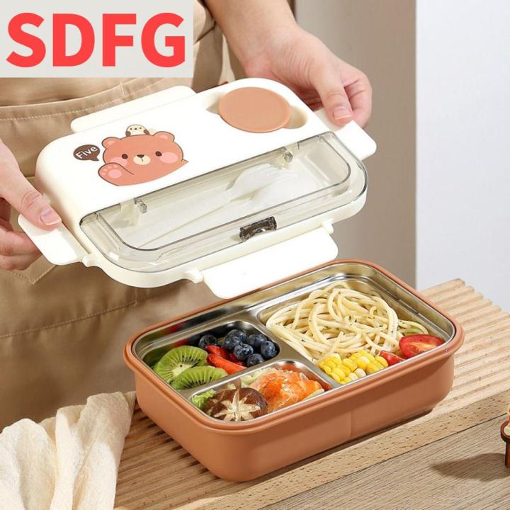 SDFG น่ารักน่ารักๆ กล่องอาหารกลางวันการ์ตูนสำหรับเด็ก เหล็กไร้สนิม แบบ ...