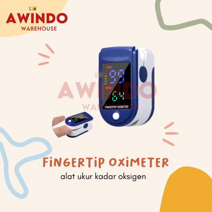 FINGERTIP PULSE OXIMETER - Alat Pengukur Kadar Oxigen Oxygen Jantung ...