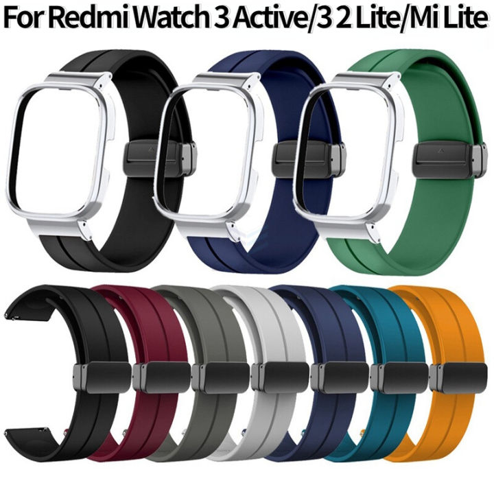 Buckle Silicone Wristband Bracelet for Redmi Watch 4 / Redmi Watch 3 Active / Xiaomi Redmi Watch ...