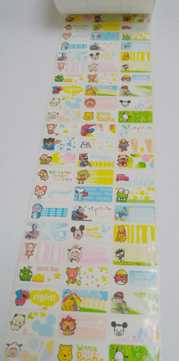 Name Sticker Nama / Waterproof Sticker / Sticker kanak-kanak | Lazada