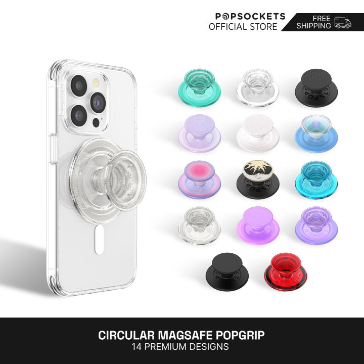 PopSockets วงกลม PopGrip สำหรับ MagSafe | ที่จับโทรศัพท์พรีเมี่ยม | ฐาน iPhone MagSafe ที่ดี ...