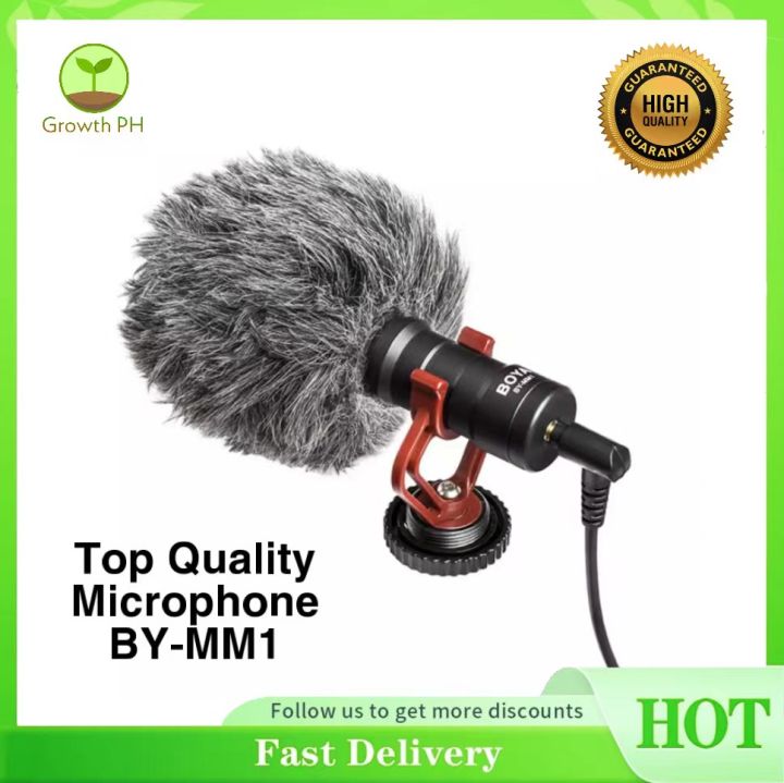 Boya BY-MM1 Microphone High Definition Compact On-Camera Wired Shotgun ...