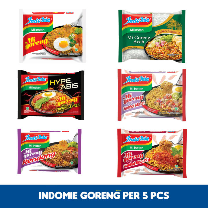 Makanan Instant Indomie MIe Goreng 5 pcs | Lazada Indonesia