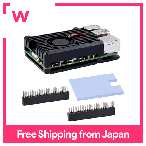 GeeekPi Raspberry Pi 5 Armor Heatsink Enclosure / Raspberry Pi 5 Aluminum Alloy Passive Cooling ...