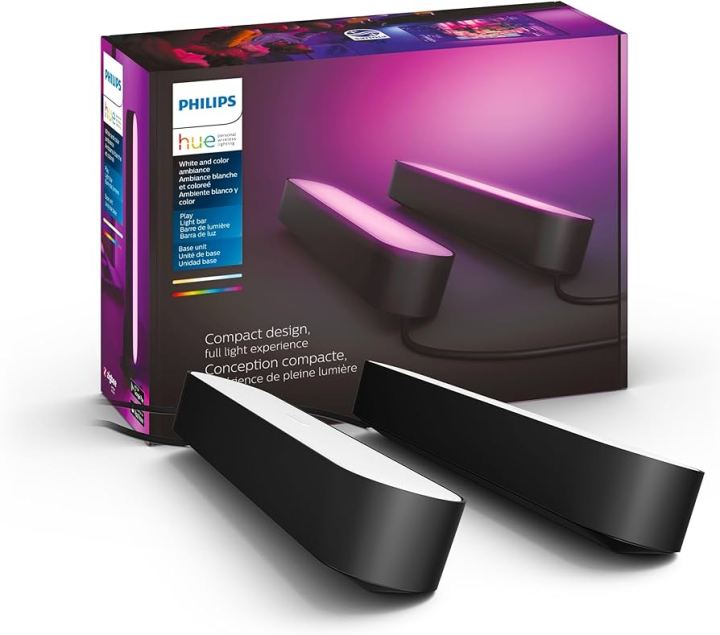 Philips Hue Play Bar Smart LED Bar Light - Single / Double Base Pack ...