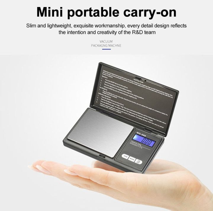 Micro Scale Mini Scale 0.001g High Precision Digital Scale Jewelry Gold ...