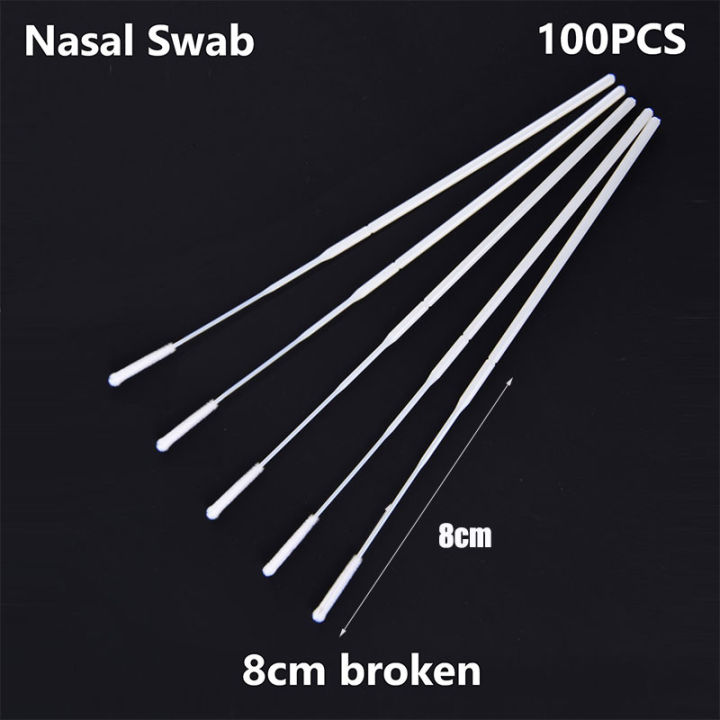 Veli Shy 100PCS Nasal Swab Individual Self Test Sterile Nasopharyngeal ...