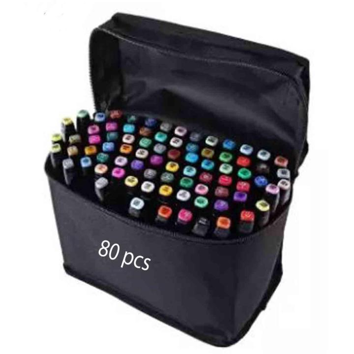 80 Colors Art Marker Tip Pen (Black) | Lazada PH
