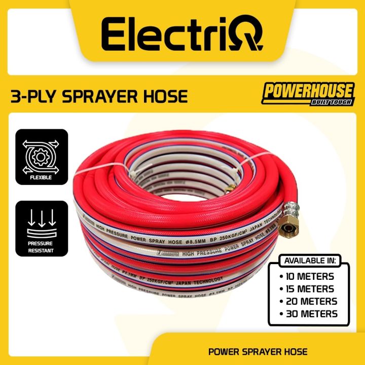 Electriq l Powerhouse 3-Ply Pressure Washer Power Sprayer Hose | Lazada PH