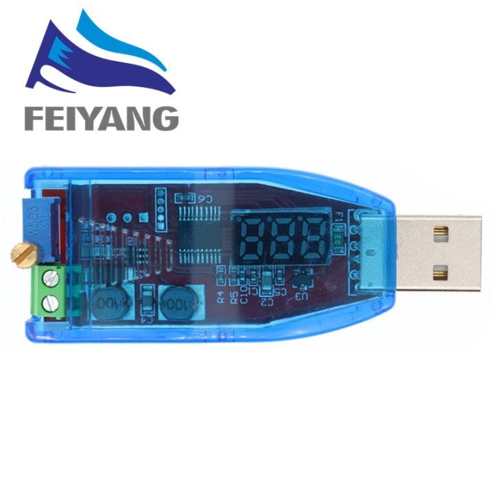 Led DC-DC 5V to DC 1-24v adjustable potentiometer USB boost / buck ...