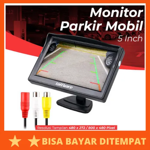 Monitor Rear View Parkir Mobil TFT LCD 5 Inch / Layar Layer Cctv ...