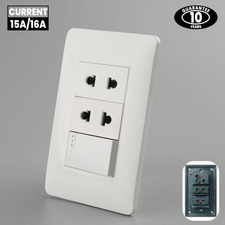 Switch Socket Wide Series Universal Outlet Wall Socket 1gang 2gang 3gang Outlet Switch Plate 3g