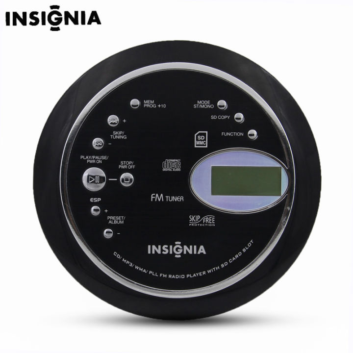 American INSIGNIA portable CD player CD Walkman supports MP3 English CD ...