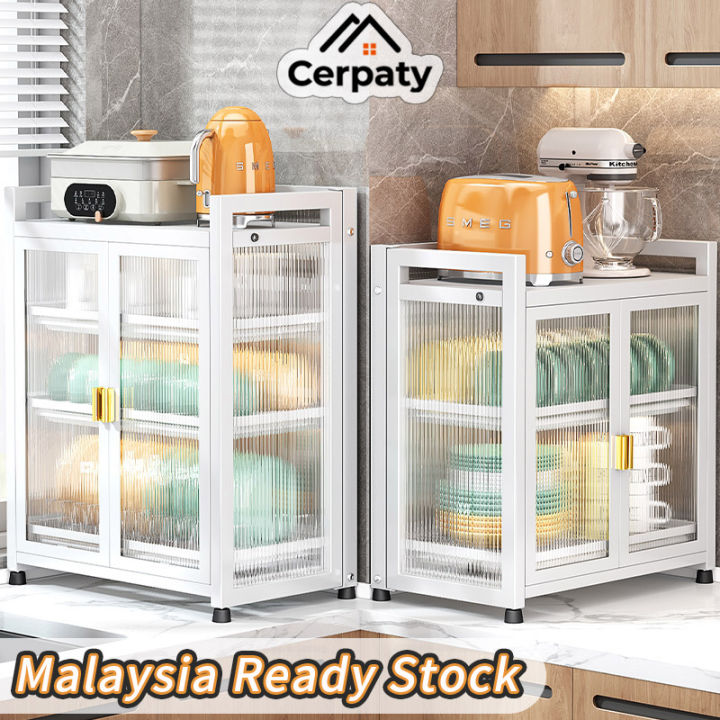 Kitchen Dustproof Cabinet Dish Rack Dish Drainer Storage Shelf ...