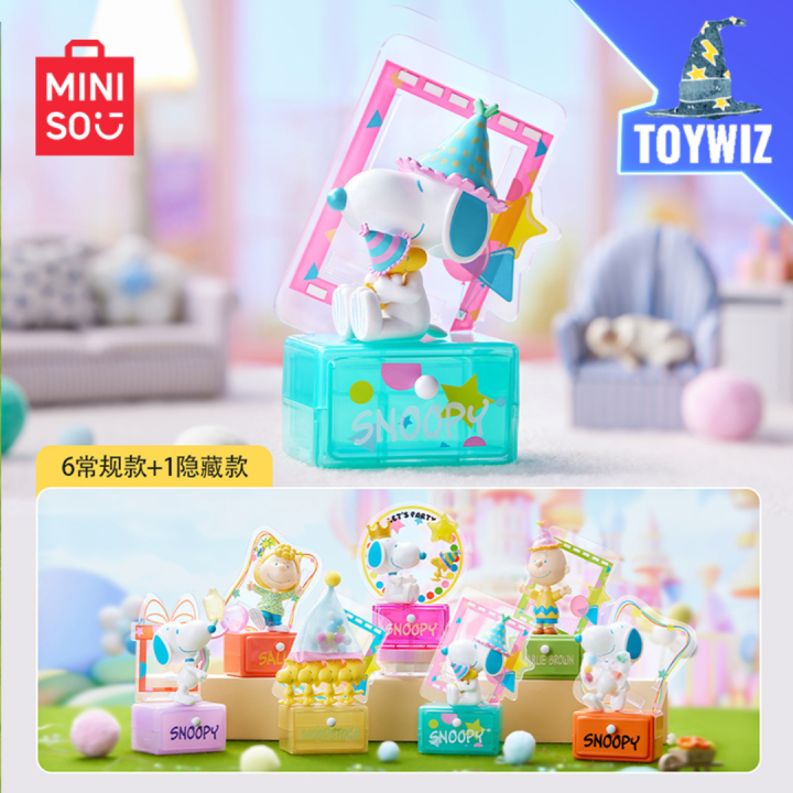 MINISO PEANUTS Snoopy Party Time Series Blind Box 史努比派对系列主题盲盒 | Lazada