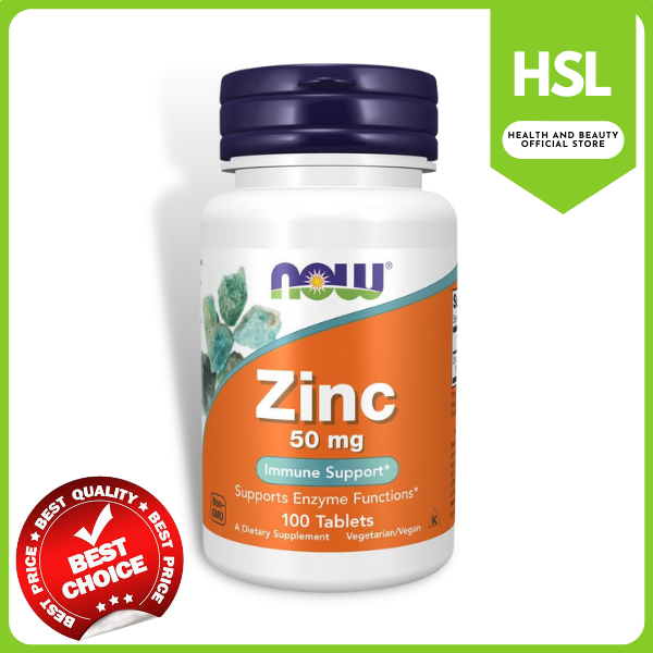 Now Zinc 50mg Immunity 100 tablets | Lazada PH