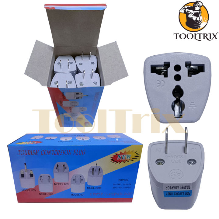 Tourism Conversion Plug Travel Adaptor Model:001 {Sold per box 20 pcs ...