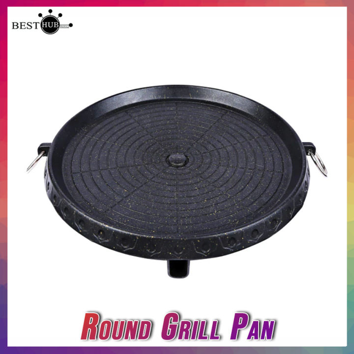 Round/Square Multi Roaster Korean Buffet Stove Top Grill 32cm Outdoor ...