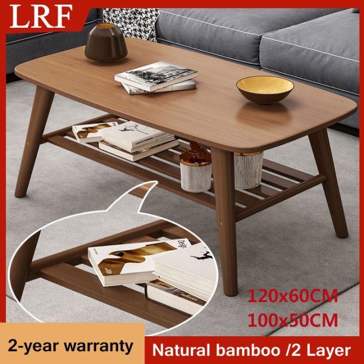 『New』Solid Wood Coffee Table for Living Room, Small Apartment, Modern ...
