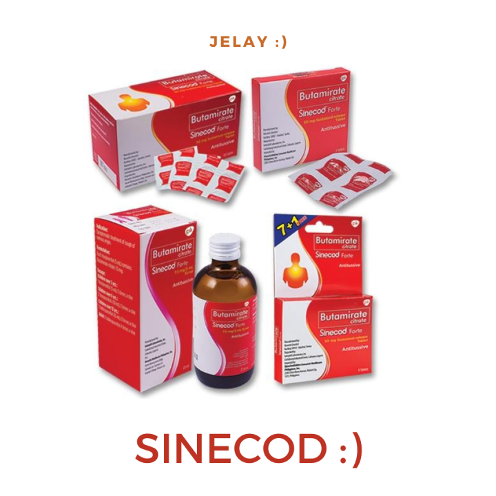 SINECOD Syrup Forte 7.5mg X 120mL (DRY COUGH,MAKATING LALAMUNAN,MATAGAL ...