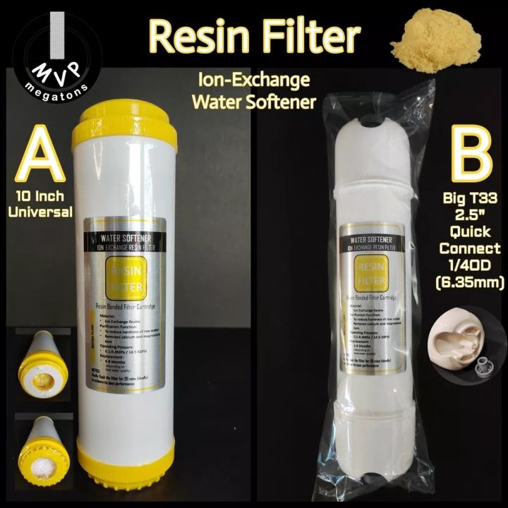 Resin Water Filter Ion Exchange Water Softener (10 Inch Universal or ...
