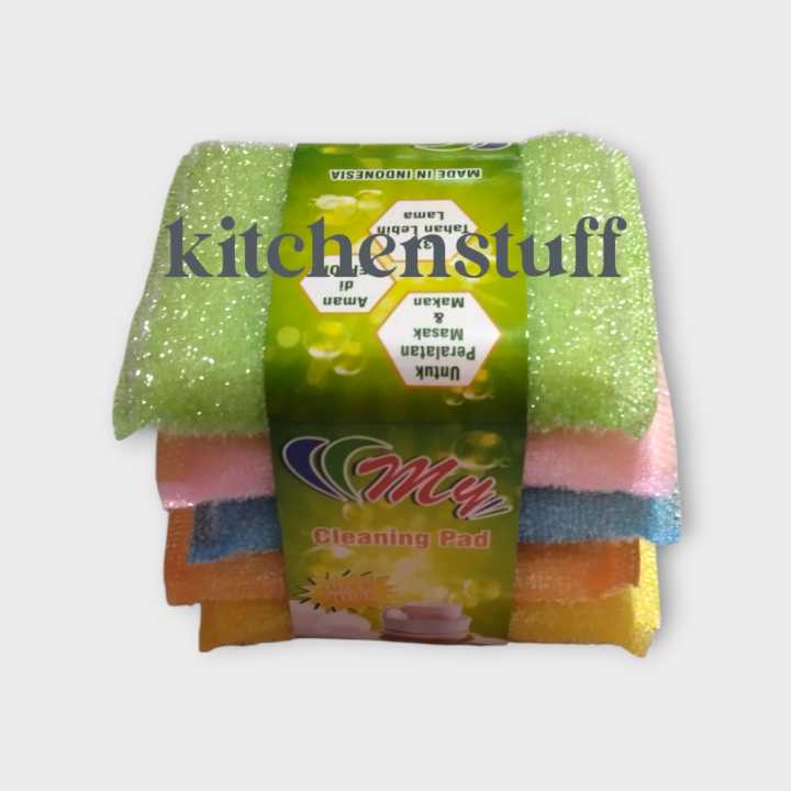 Spons cuci piring / Spons pad Spons magic rainbow | Lazada Indonesia
