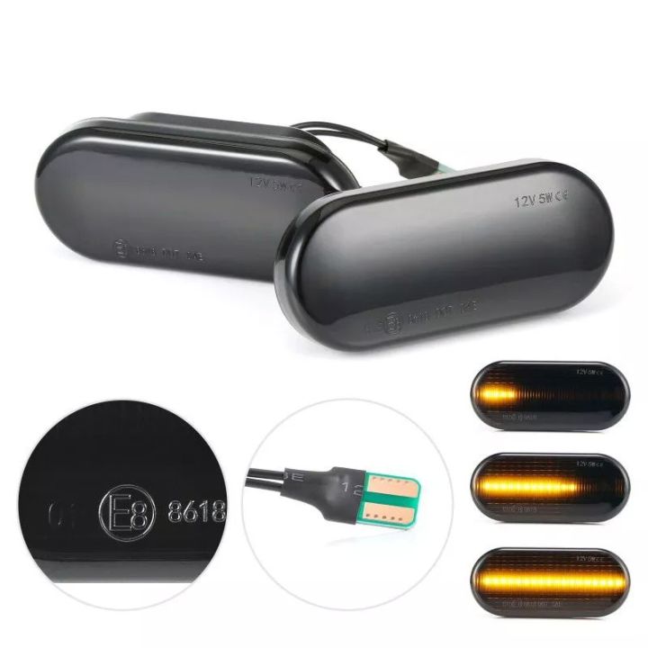 LED Dynamic Turn Signal Light Side Wing Rearview Mirror Indicator ...