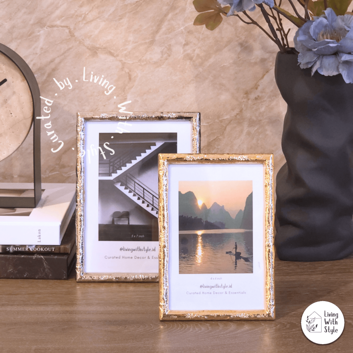 Living With Style - Ripple Metal Photo Frame Silver / Bingkai Foto ...