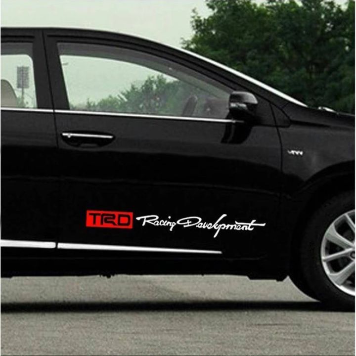 【Fast and Free Delivery】 SuperAuto 2PCS TRD Car Sticker Racing ...