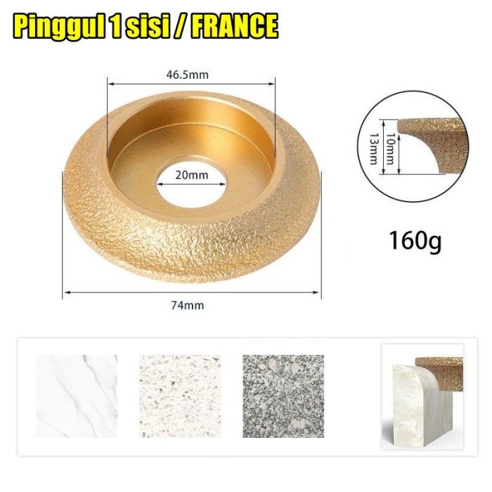 mata BEVEL PINGGUL profil granit kaca kayu mata gerinda diamond ...