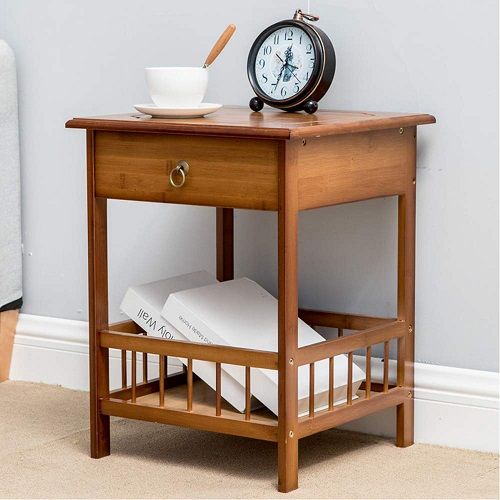 1ชิ้น โต๊ะข้าง โต๊ะฉลุ 3 ชั้น ไม้ไผ่ Telephone Corner Table Bamboo End ...