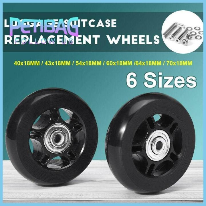 1Set 40mm/43mm/54mm/60mm/64mm/70mm Axles Repair Kit Travel Luggage ...