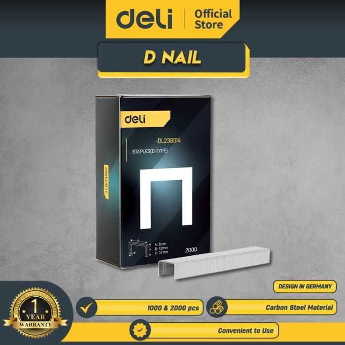 Deli Tools Isi Ulang Staples Tembak 3 Model 2000pcs DL23801X | Lazada ...