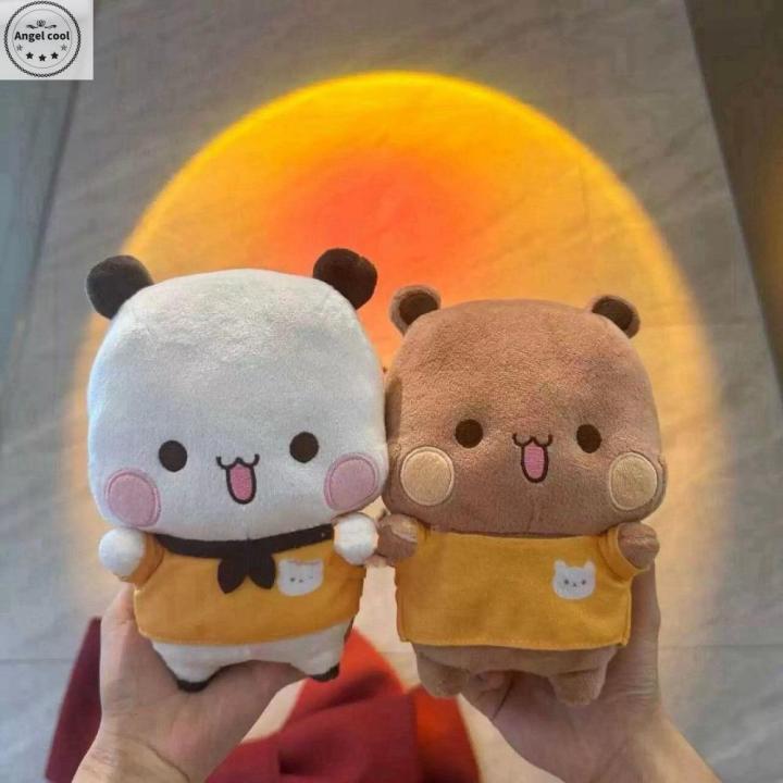 ANGEL ยัดไส้ Bubu และ Dudu PANDA Plush Doll การ์ตูนลายการ์ตูน ตุ๊กตาหมี ...