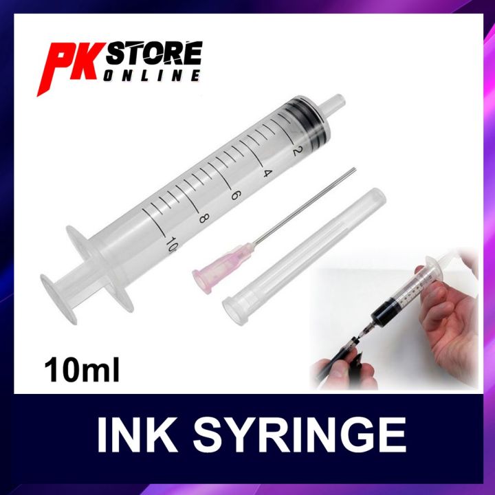 SYRINGE WITH NEEDLE 10ML / REFILL PRINTER CARTRIDGE INK | Lazada