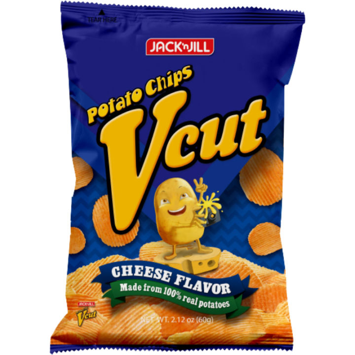 Jack 'n Jill Vcut Potato Chips Cheese Flavor Snacks 60g | Lazada PH