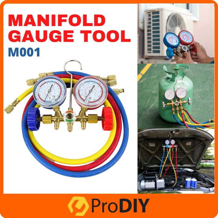 Refrigerant Manifold Gauge Set Air Conditioning Tools for R12 R22 R404A ...
